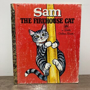 Sam the Firehouse Cat Little Golden Book 1976 #580 - Etsy