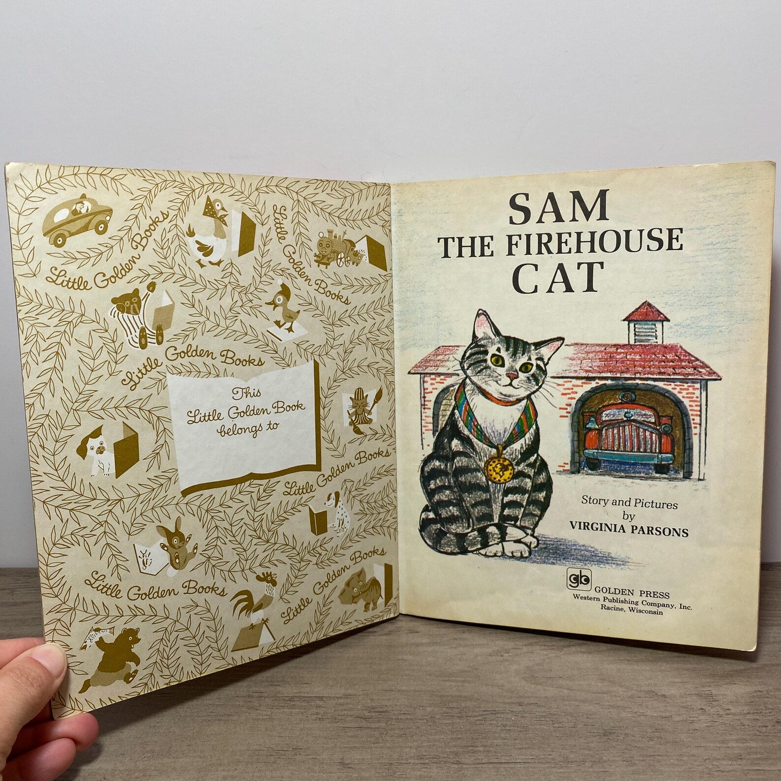 Sam the Firehouse Cat Little Golden Book 1976 #580 - Etsy