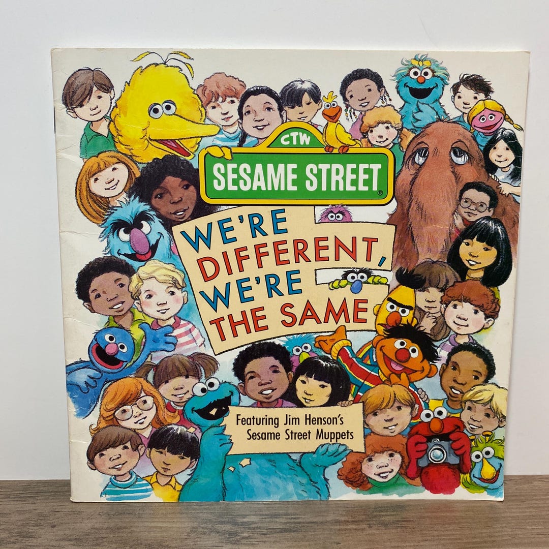 We're Different We're the Same Sesame Street Kids Softcover Book 1992 ...