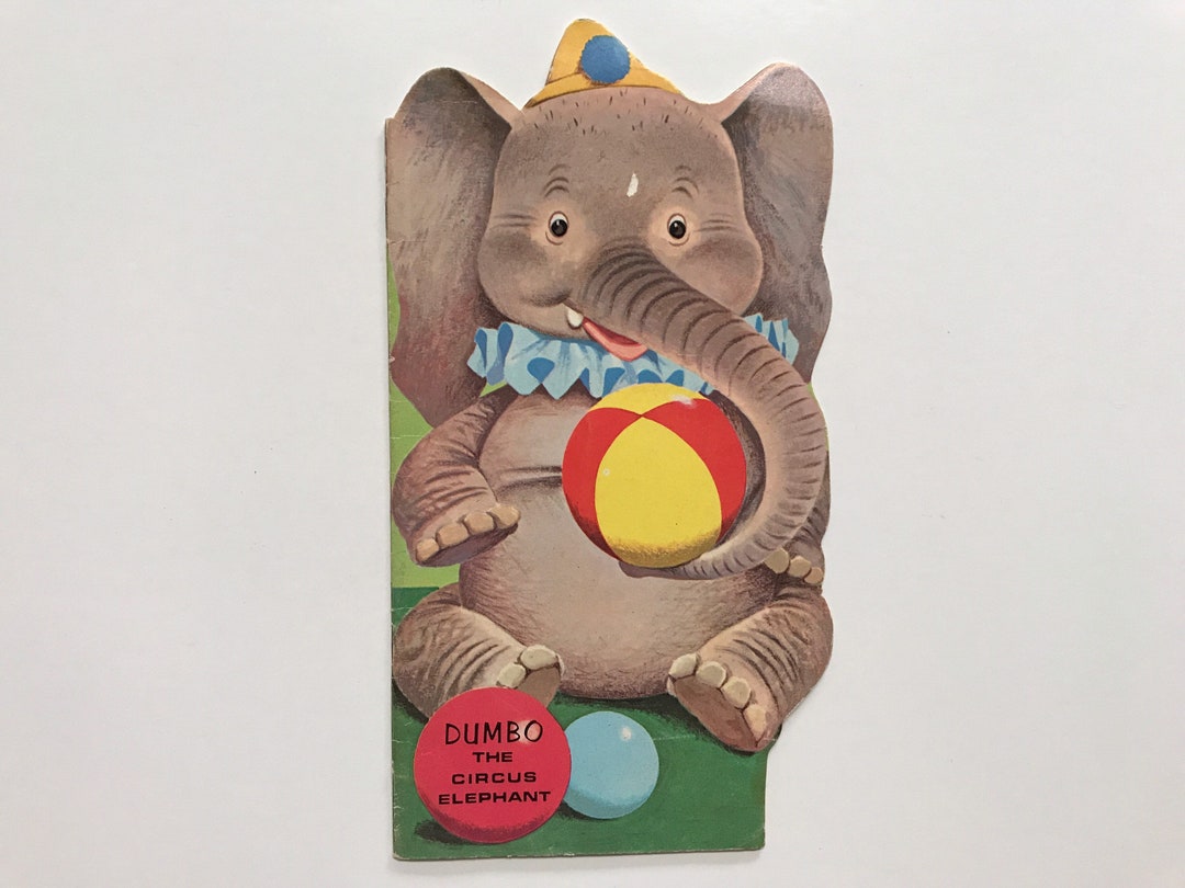 Dumbo the Circus Elephant Book Kids Children Cute Reading Story 60s 70s ...