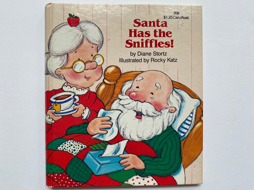1993 Santa Has the Sniffles Landoll Book Kids Xmas Holiday - Etsy