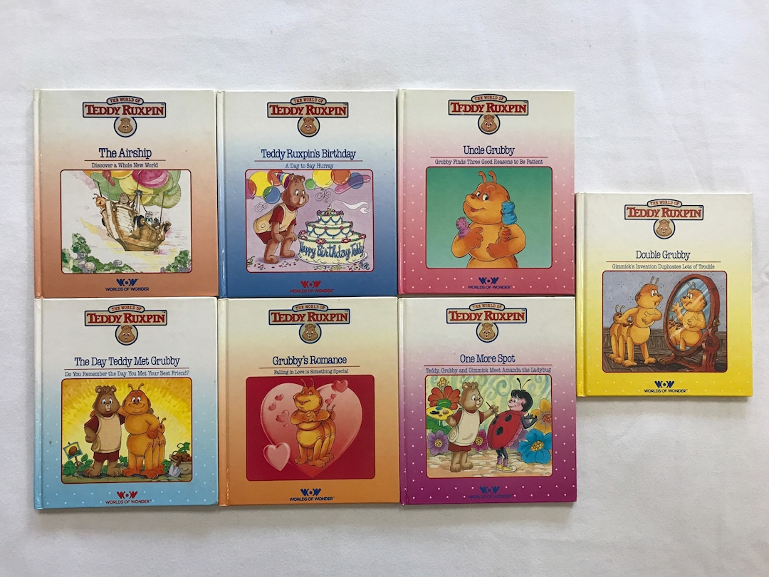 1980s the World of Teddy Ruxpin Hardcover Read Along Books Lot of 7 ...