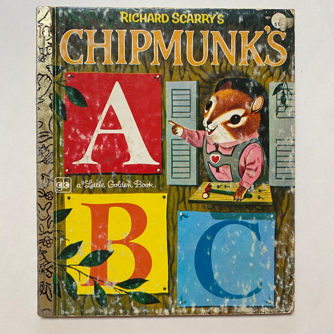 Richard Scarry's Chipmunks Little Golden Book 1977 - Etsy