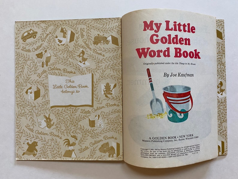 My Little Golden Word Book for Kids Children Hardcover Cute Sounding ...