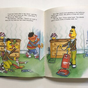 1980 the Sesame Spring Cleaning Book Club Book Muppets Jim Henson Kids ...