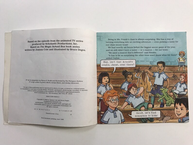 The Magic School Bus Butterfly and the Bog Beast 1996 - Etsy