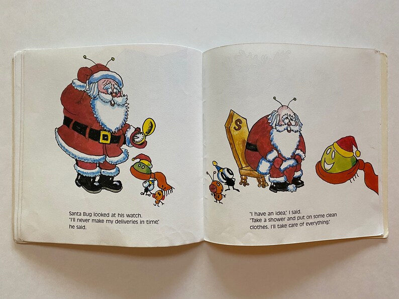 How Spider Saved Santa Bug 1989 Softcover Kids Christmas Book - Etsy
