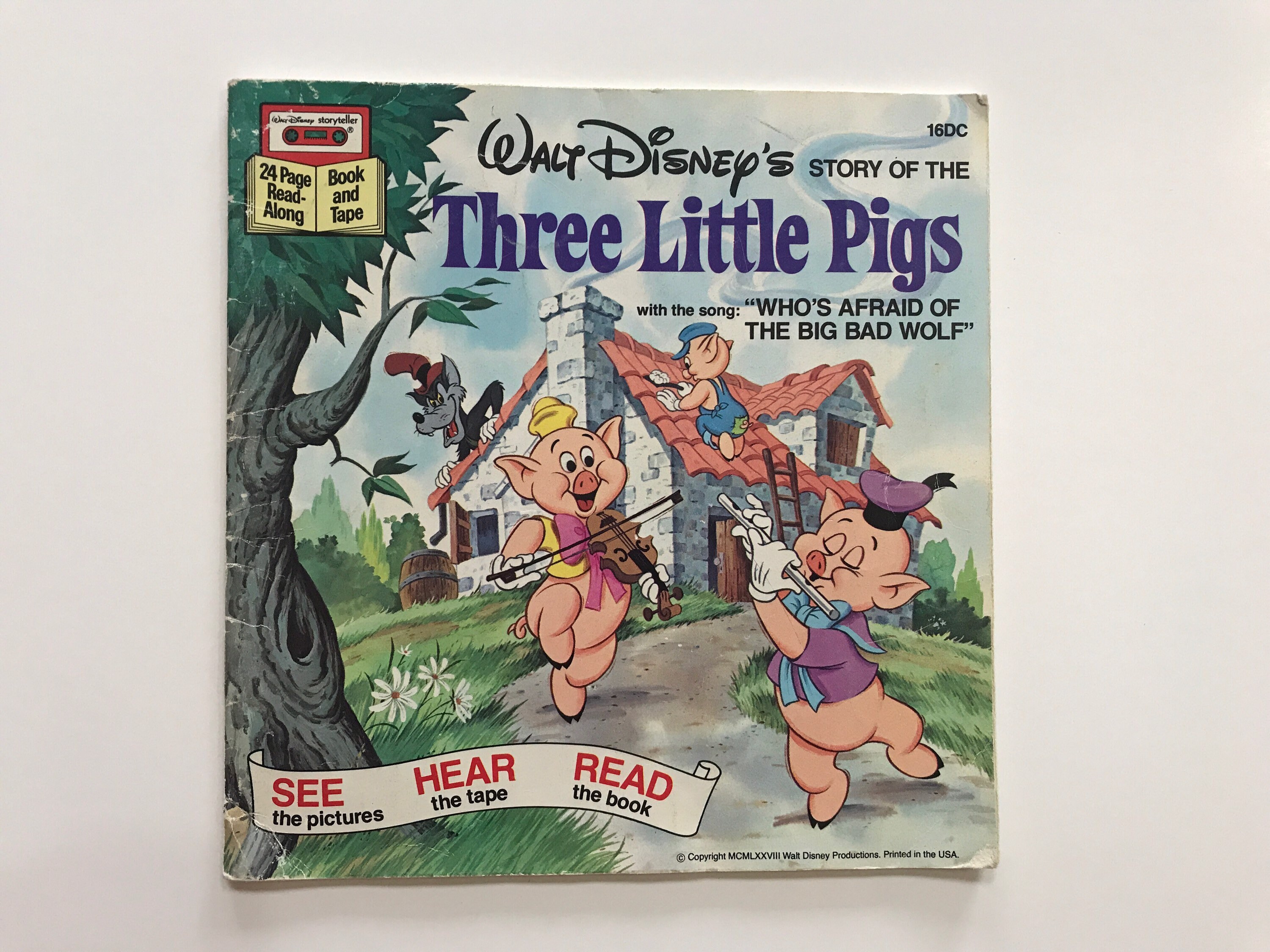 Disney Three Little Pigs Read Along Book See Hear Read Kids | Etsy