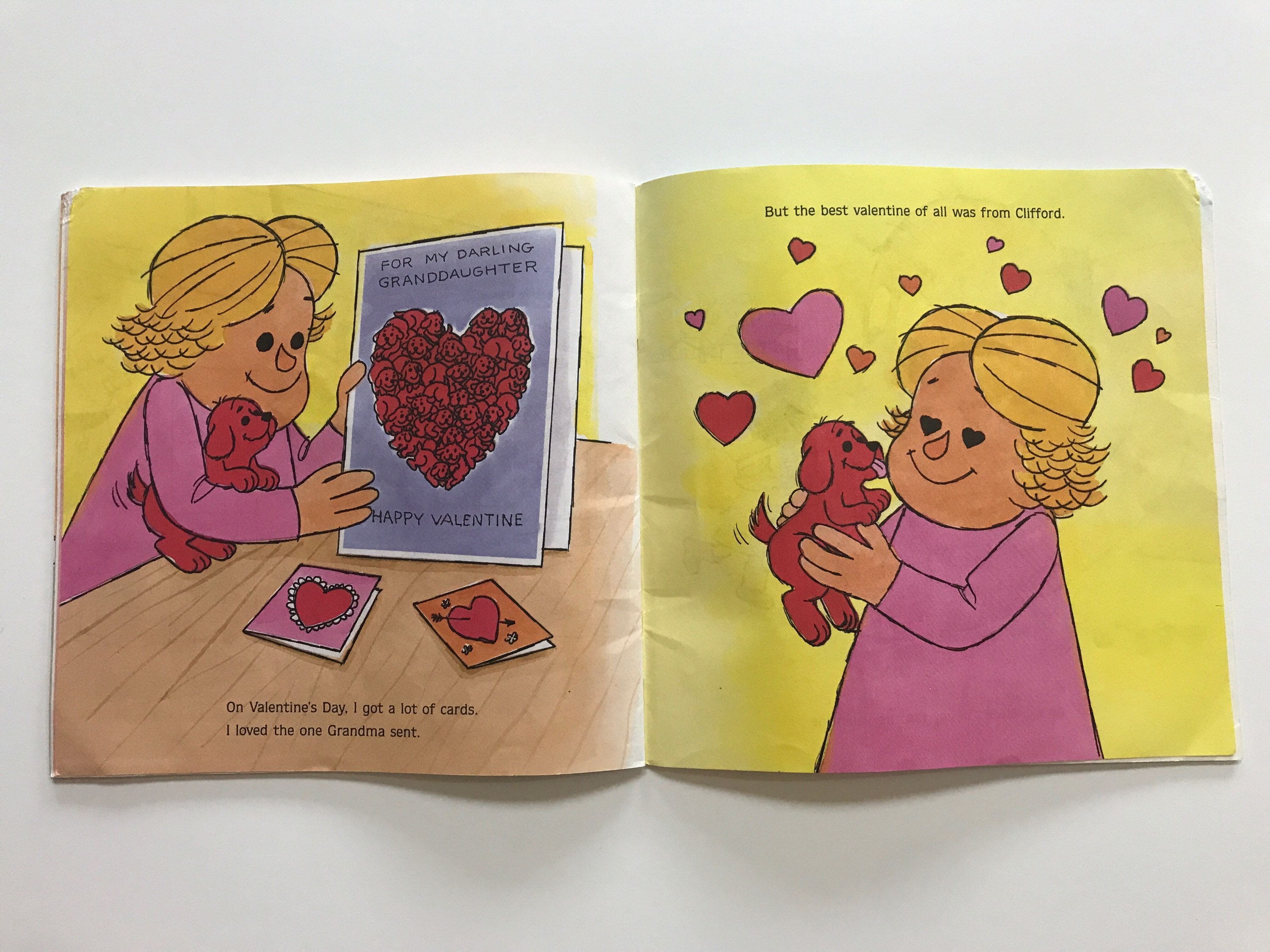 Cliffords First Valentines Day Book 1997 Kids Children Reading | Etsy
