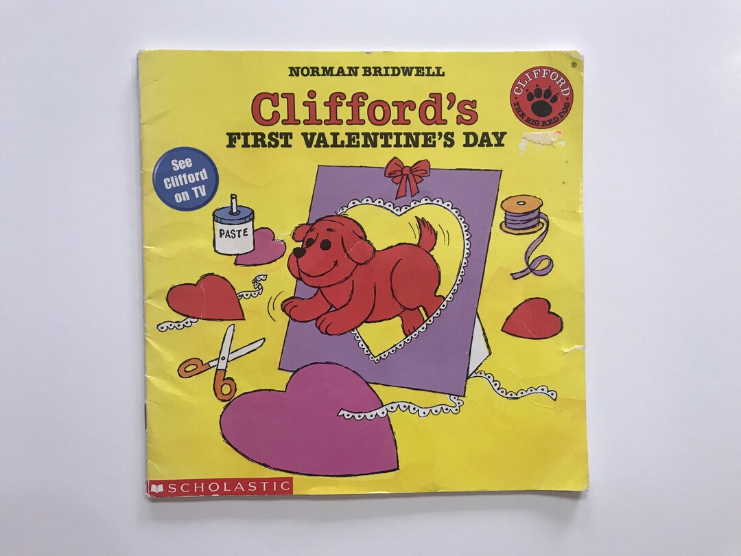 Cliffords First Valentines Day Book 1997 Kids Children Reading Story ...