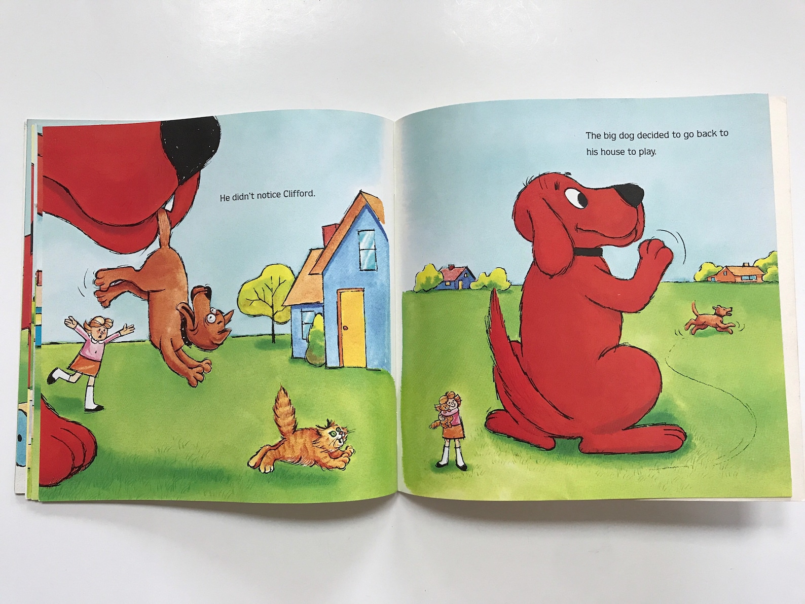 Cliffords Kitten Book 1984 Kids Children Reading Story Cute Big Red Dog ...