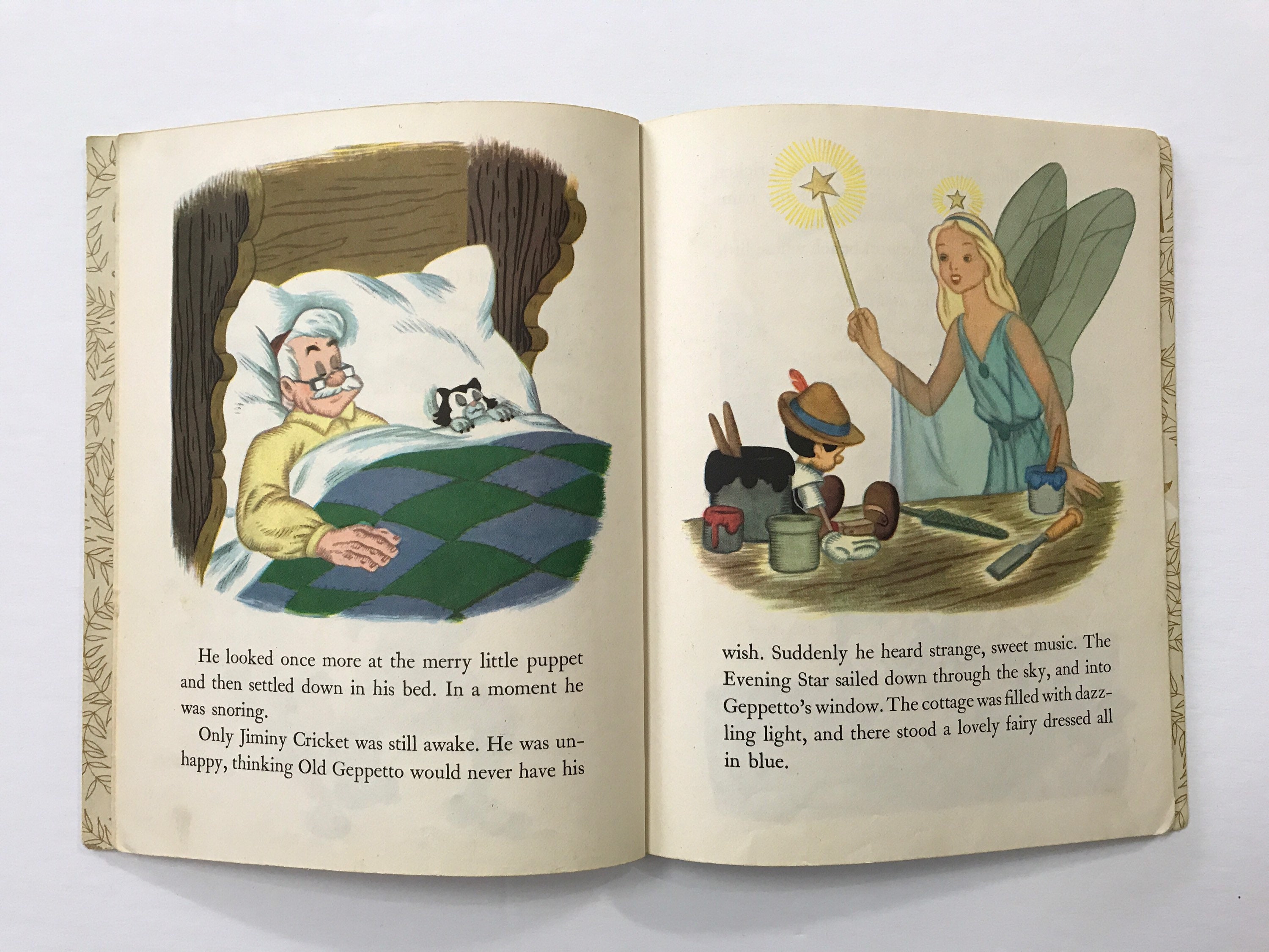1976 Walt Disney Pinocchio Little Golden Book 70s Kids Hard | Etsy