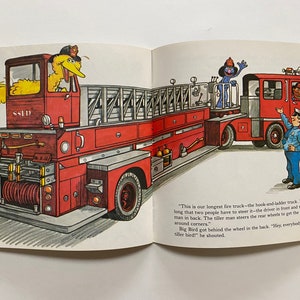 1983 A Visit to the Firehouse Soft Cover Story Reading Sesame Street ...