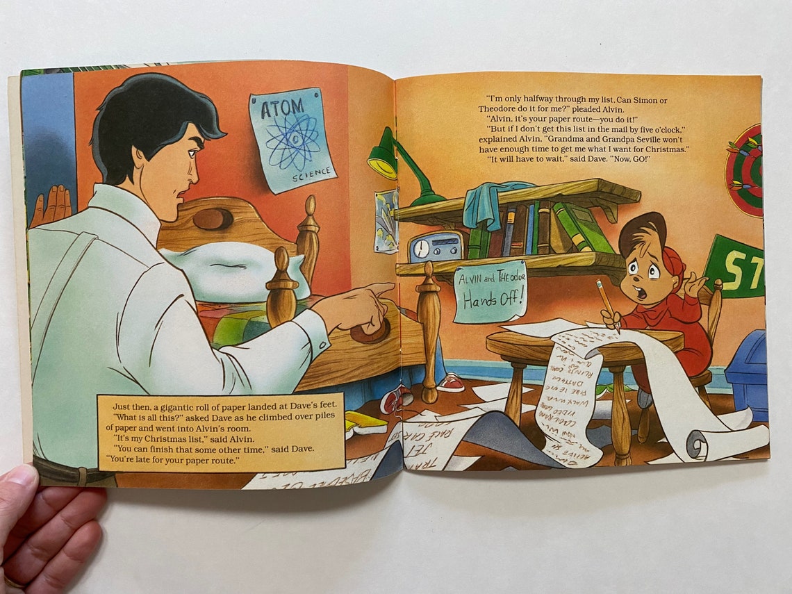 1990 Alvin and the Chipmunks Merry Christmas Mr Carroll Picture Story ...