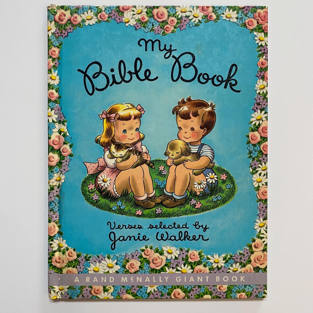 My Bible Book Janie Walker Rand Mcnally Giant Book 1978 Re-print - Etsy