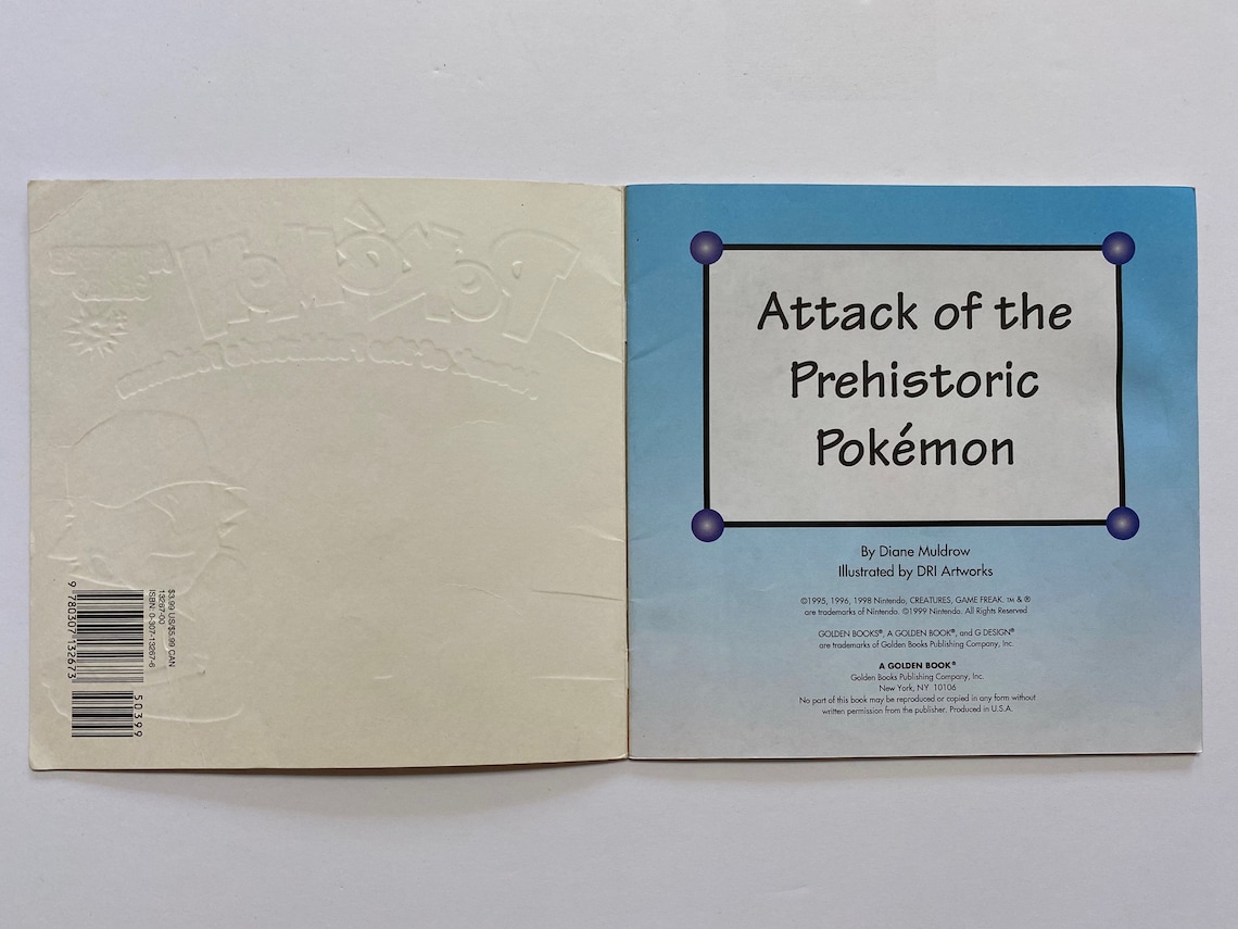 Pokémon Attack the Prehistoric Pokémon Soft Cover Kids - Etsy