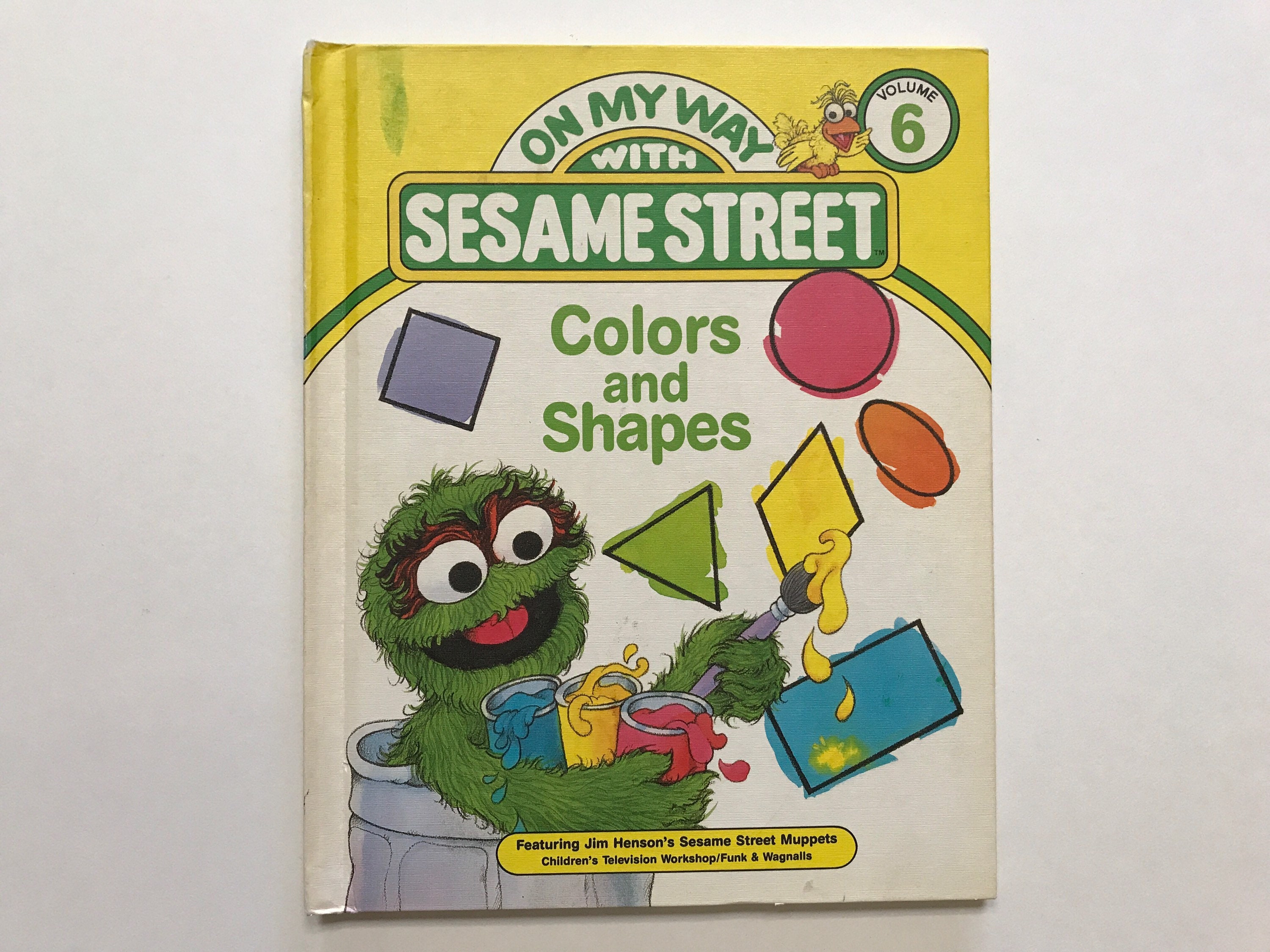 1989 on My Way With Sesame Street Book Volume 6 Colors and Shapes ...