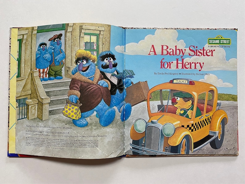 1984 A Baby Sister for Herry Sesame Street Growing up Book - Etsy
