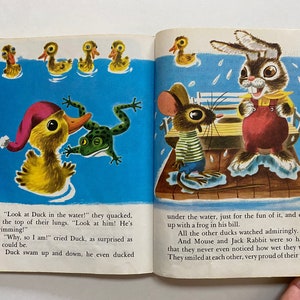 1980 Duck and His Friends Little Golden Book Kids Hardcover Picture ...