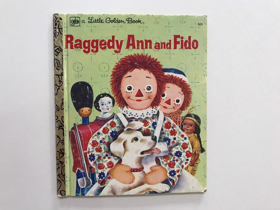 1976 Raggedy Ann and Fido Little Golden Book 70s Kids Hard Cover ...