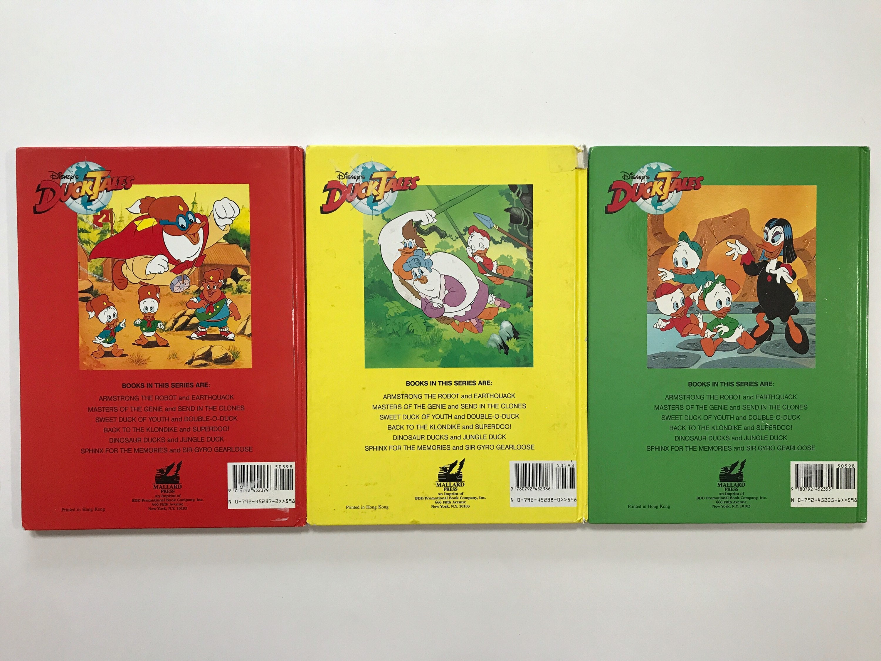 1989 Disney Duck Tales Hard Cover Kids Books Lot of 3 Huey Dewey and ...