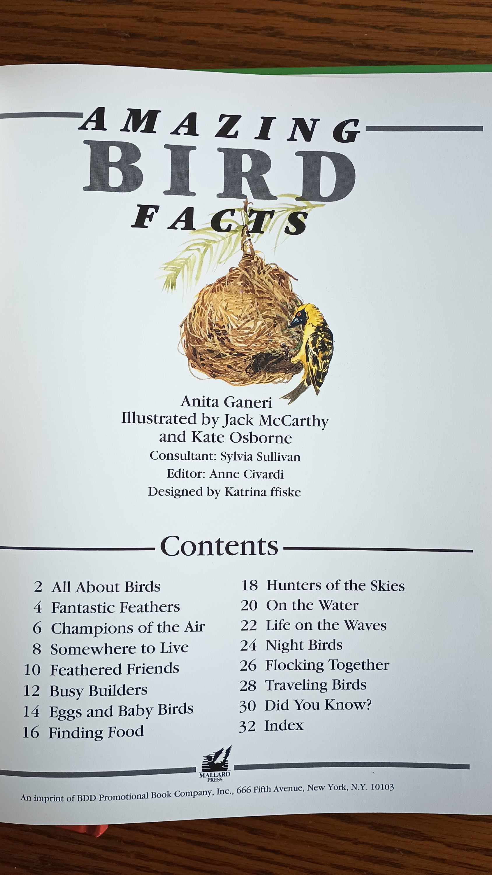 Amazing Sea Facts, Amazing Bird Facts, Su Swallow, Anita Ganeri ...