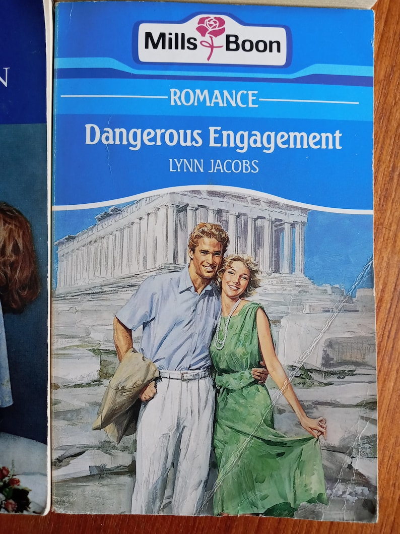 4 Vintage Romance Books, Mills & Boon, Dangerous Engagement, A Dutiful ...