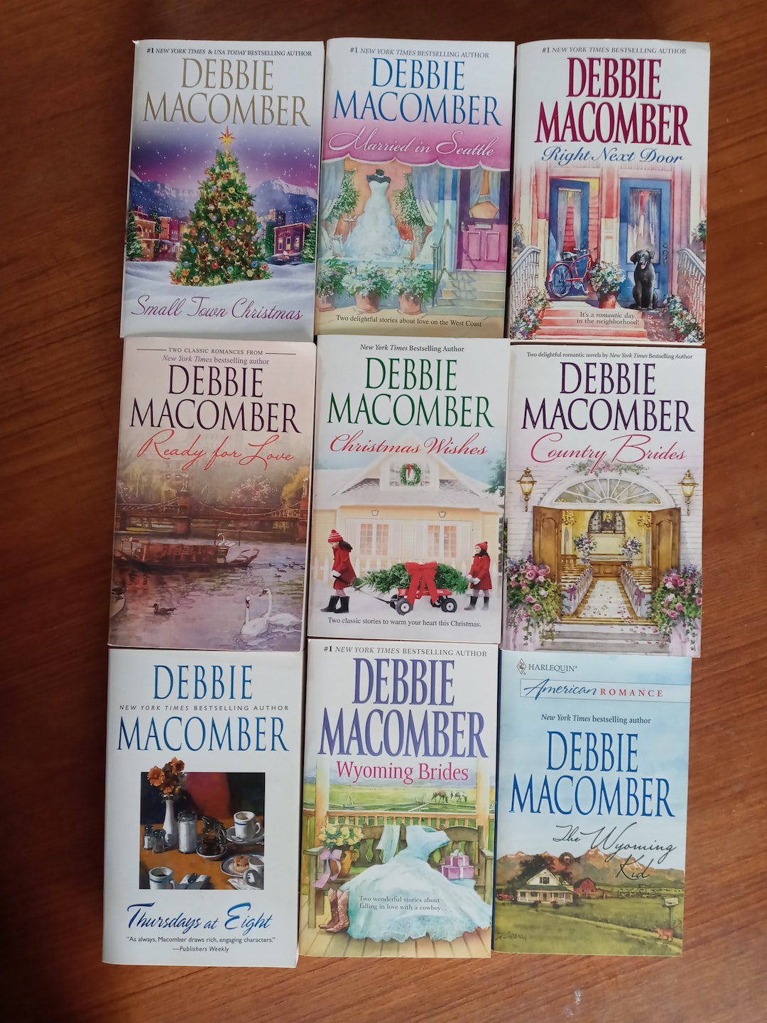 9 Debbie Macomber Books, Wyoming Kid, Small Town Christmas, Married in ...