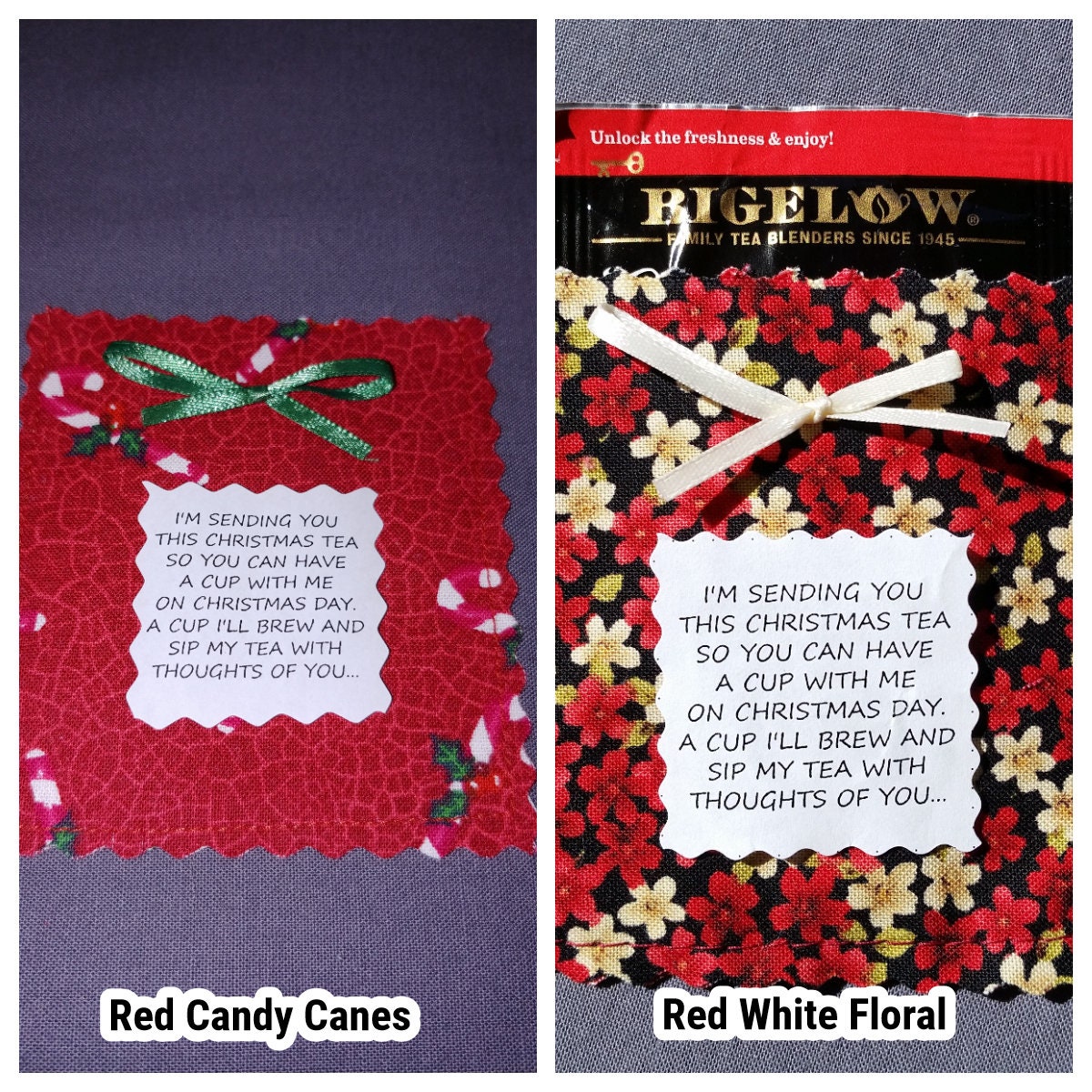 Christmas Friendship Tea Pouch Poem And Tea Bag Christmas Etsy Canada