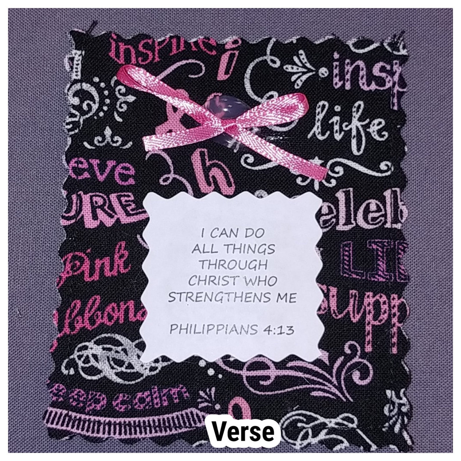 Breast Cancer Friendship Tea Pouch, Poem & Tea Bag, Prayer, Verse - Etsy