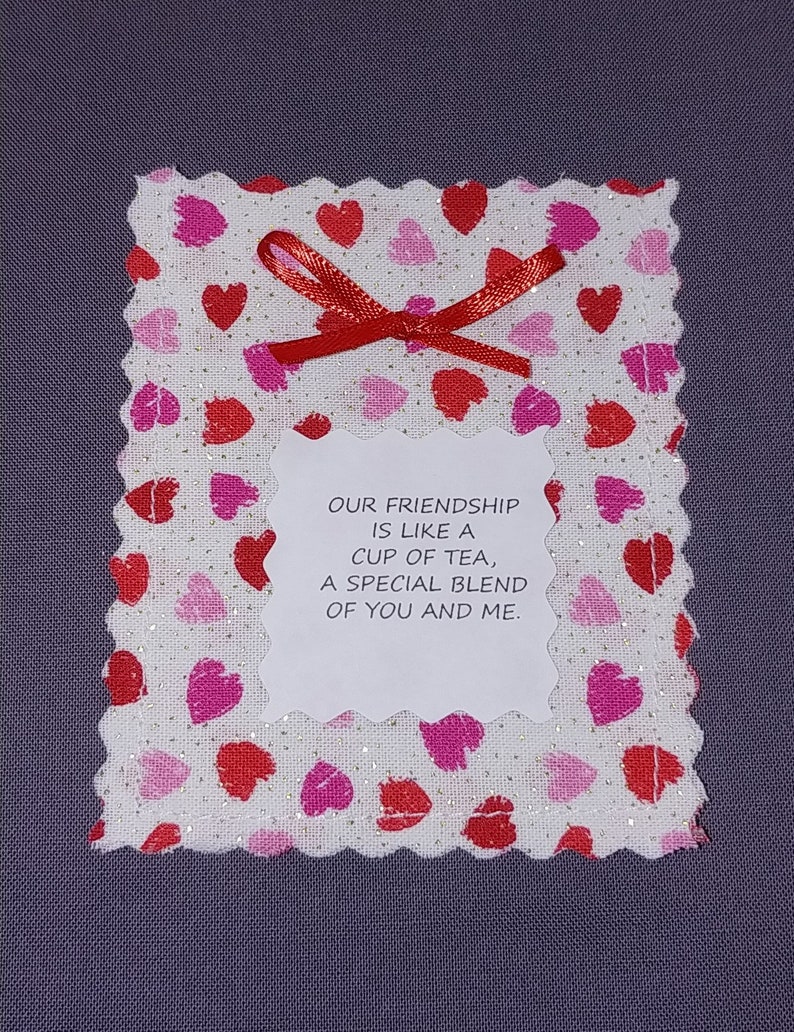 Friendship Tea Pouch, Poem & Tea Bag - Etsy