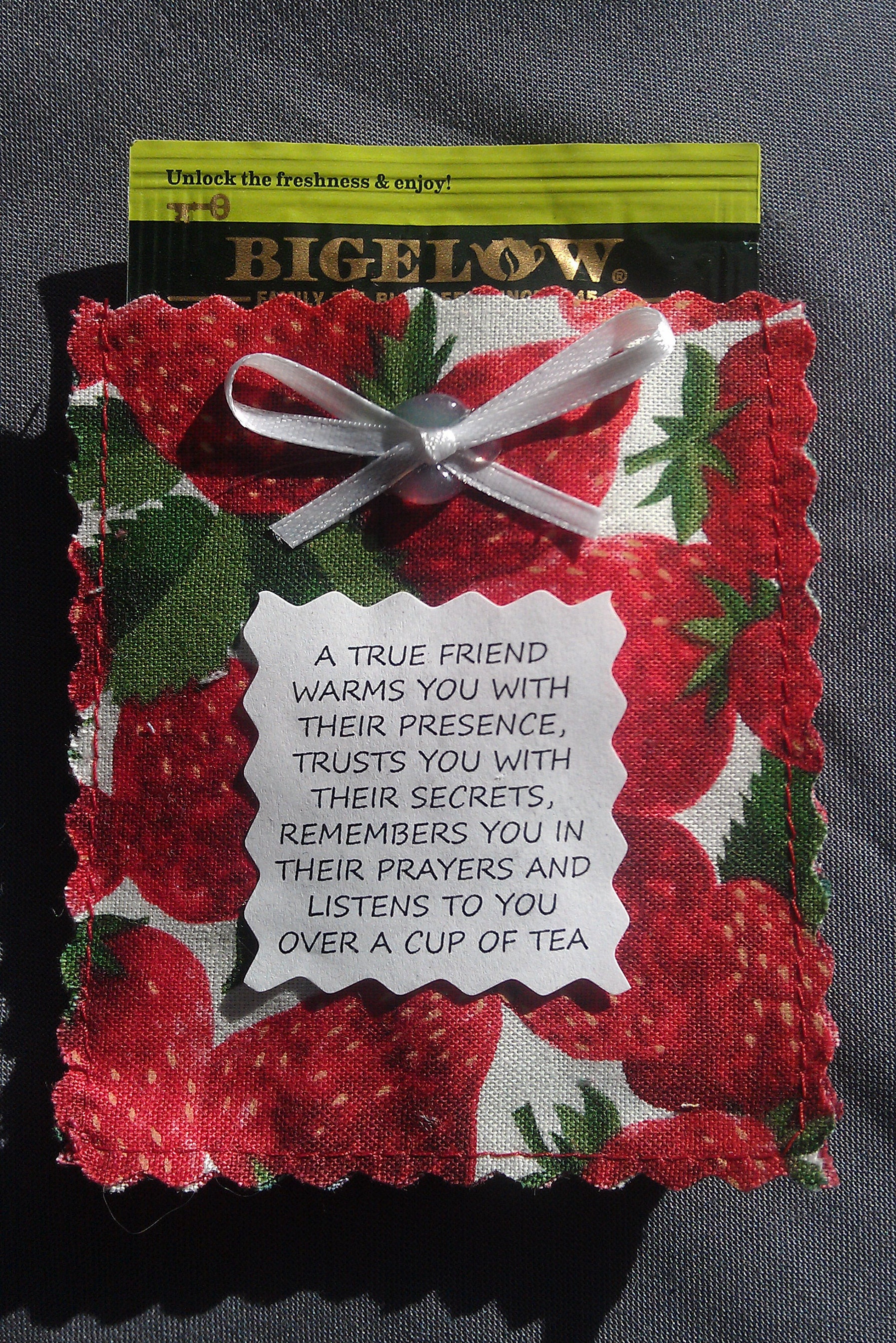 True Friend Floral Friendship Tea Pouch Poem & Tea Bag - Etsy Canada