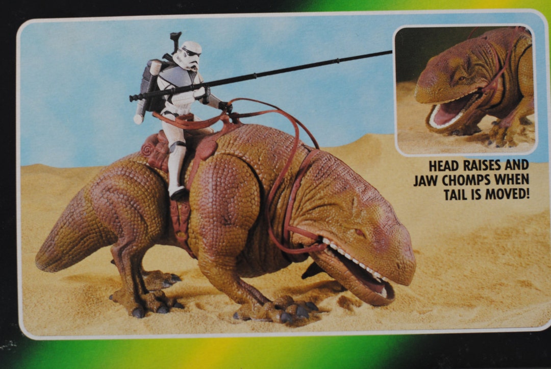 Star Wars Dewback and Sandtrooper 1997 POTF Power of the Force MIB - Etsy