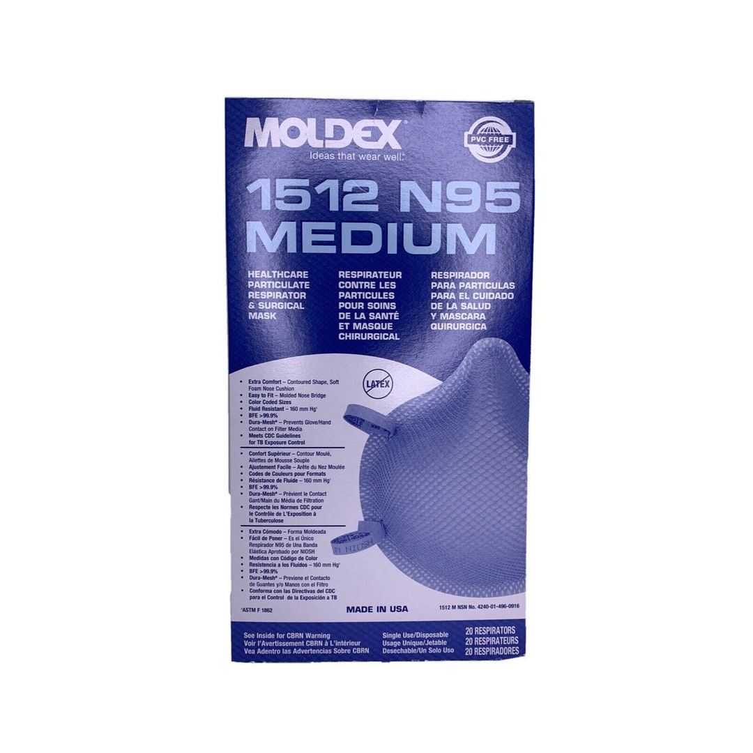 Moldex 1512 Respirator Size Medium box of 20 Exp. 12/08/2025 K11 - Etsy
