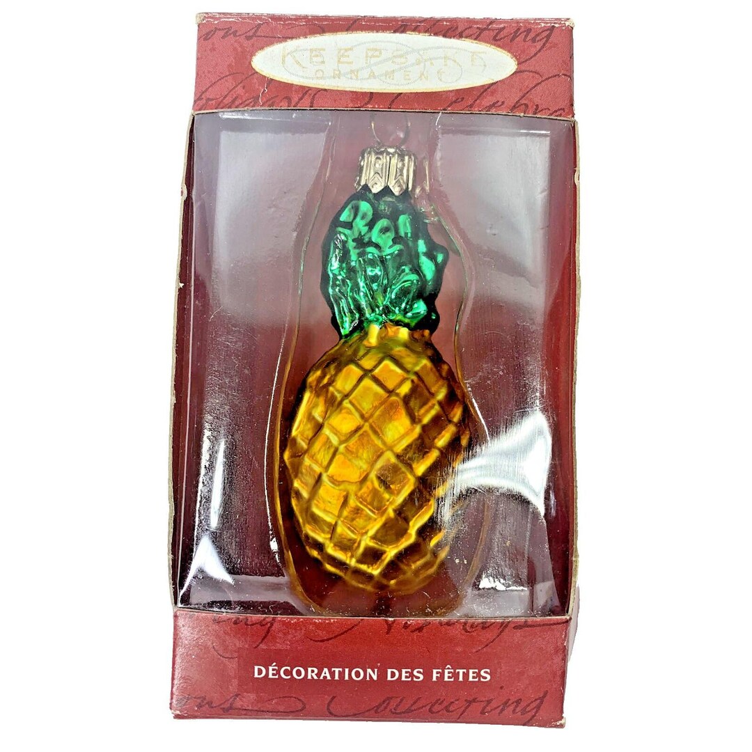 Li'l Pineapple 2000 Hallmark Keepsake Handblown Glass Christmas ...