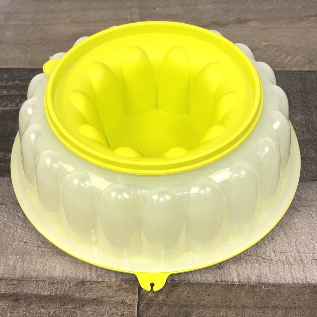 Tupperware Jel-ring Jello Gelating Mold 2.5 Cup Bright Yellow TW102 - Etsy
