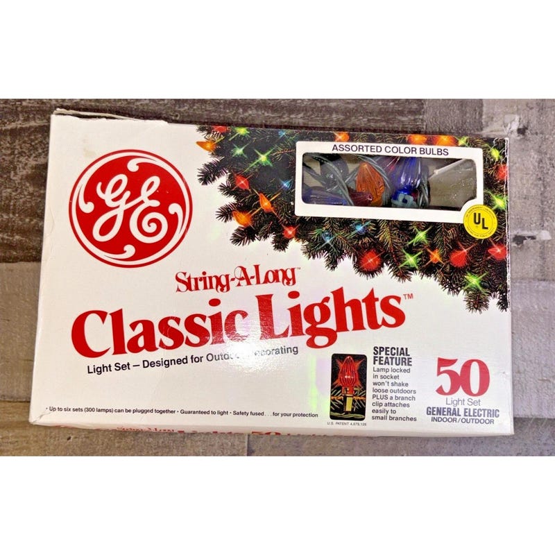 Vintage Christmas Lights String - Etsy Australia