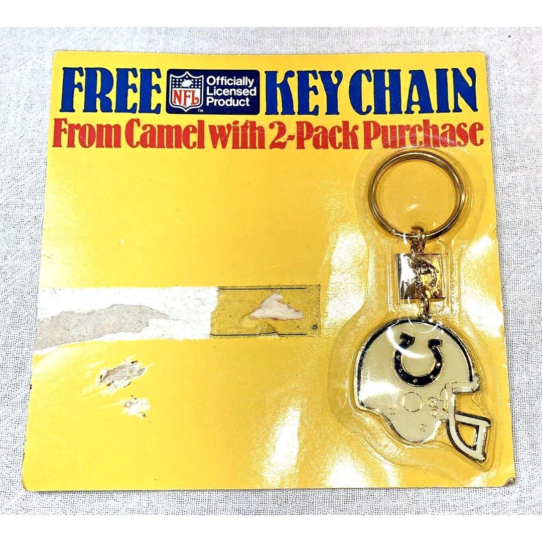 1988 R J Reynolds Tobacco Vintage Camel Joe Metal Camel Colts Key Ring ...