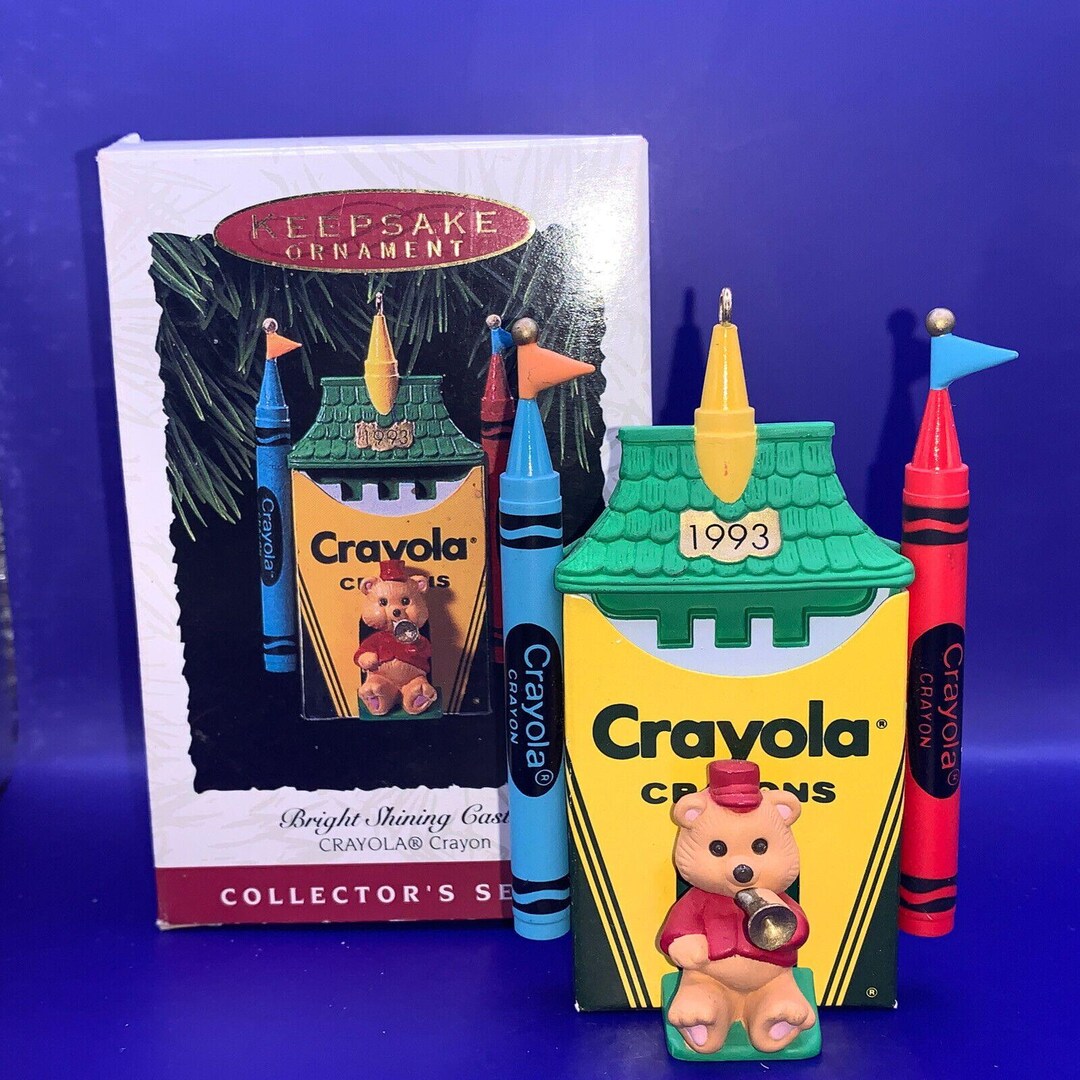 Crayola Crayons Ornament Bright Shining Castle Hallmark Christmas QX442 ...