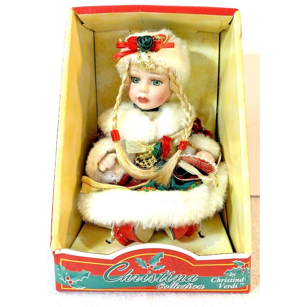 Christina Verdi 2004 Doll 7” Tall Red/ Green Dress N04 - Etsy