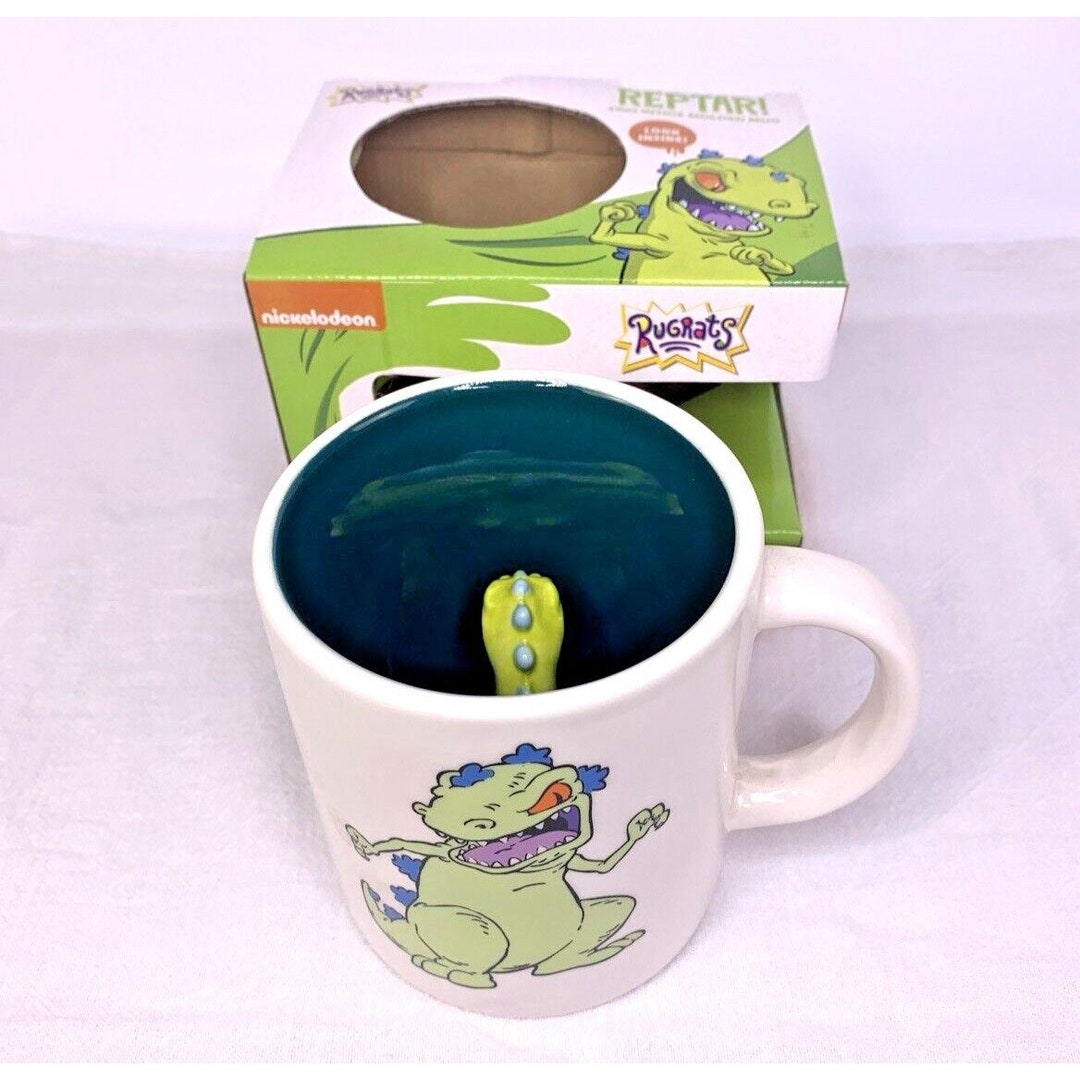 Rare 2018 Nickelodeon Rugrats 20 Oz. Reptar Molded Inside Mug Coffee ...