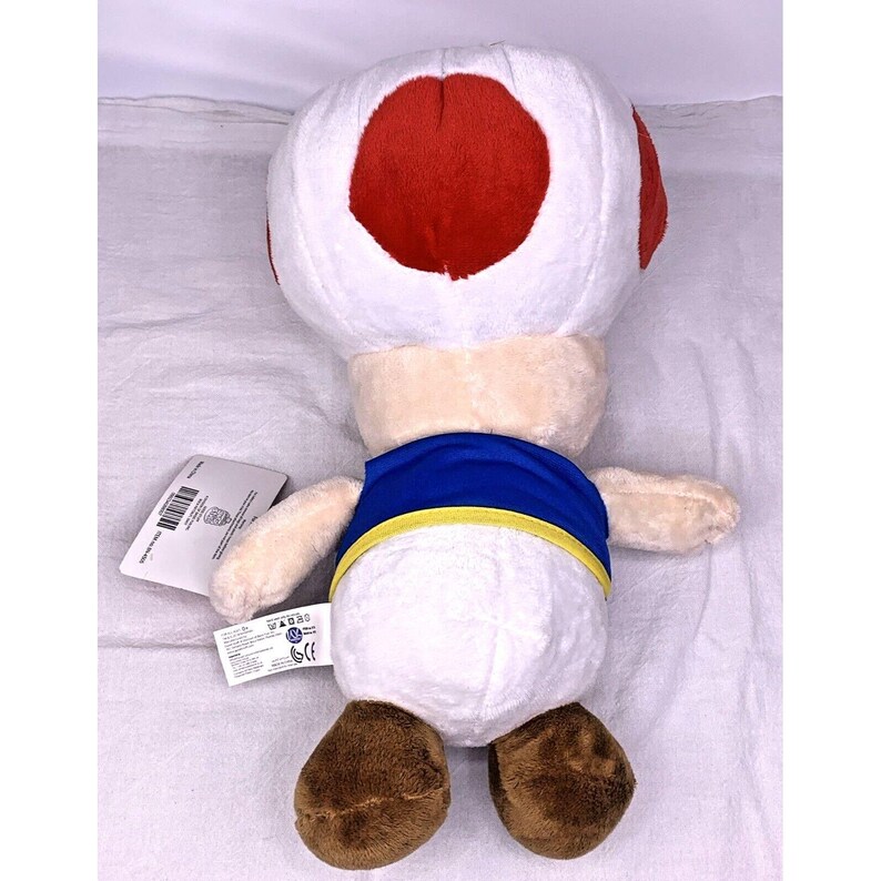 Nintendo Super Mario Bros Toad Plushie 14” - NWT PL02 - Etsy