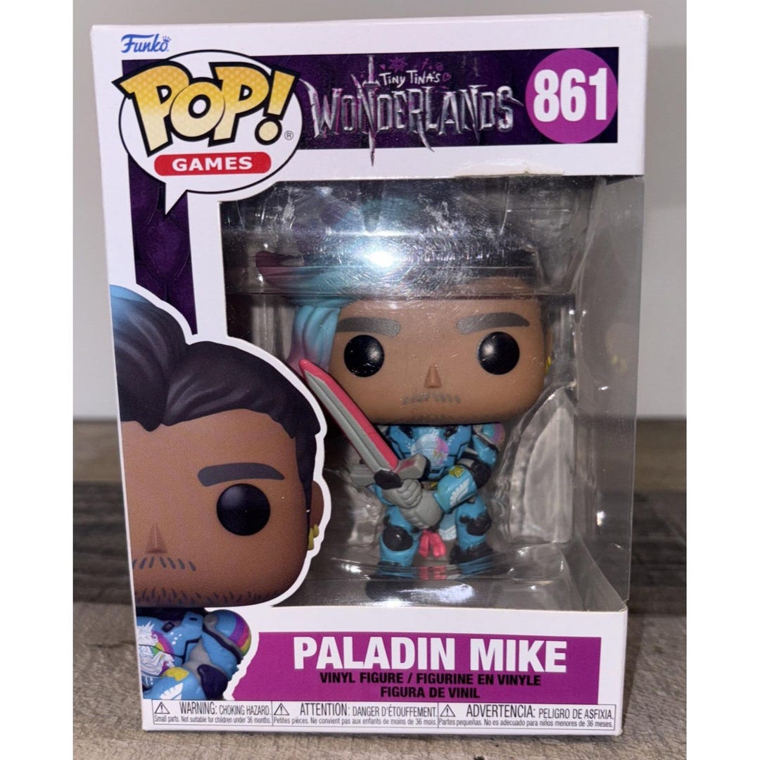 Funko Pop Games | Borderlands Tiny Tina’s Wonderland | Paladin Mike 861 ...