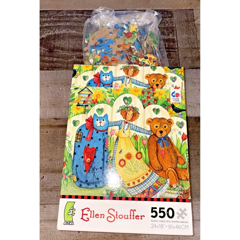 2013 Ceaco GIRL & FRIENDS by Ellen Stouffer, Series 2 550 Piece Puzzle ...