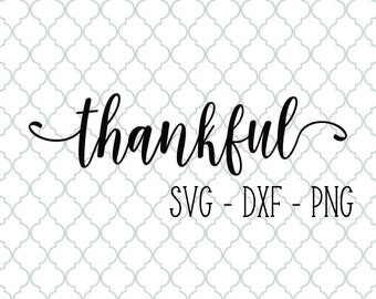 Thankful svg | Etsy