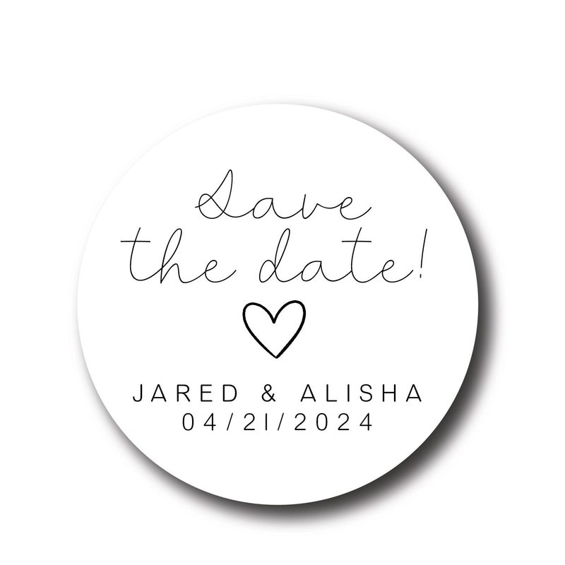 Save the Date Label - Etsy