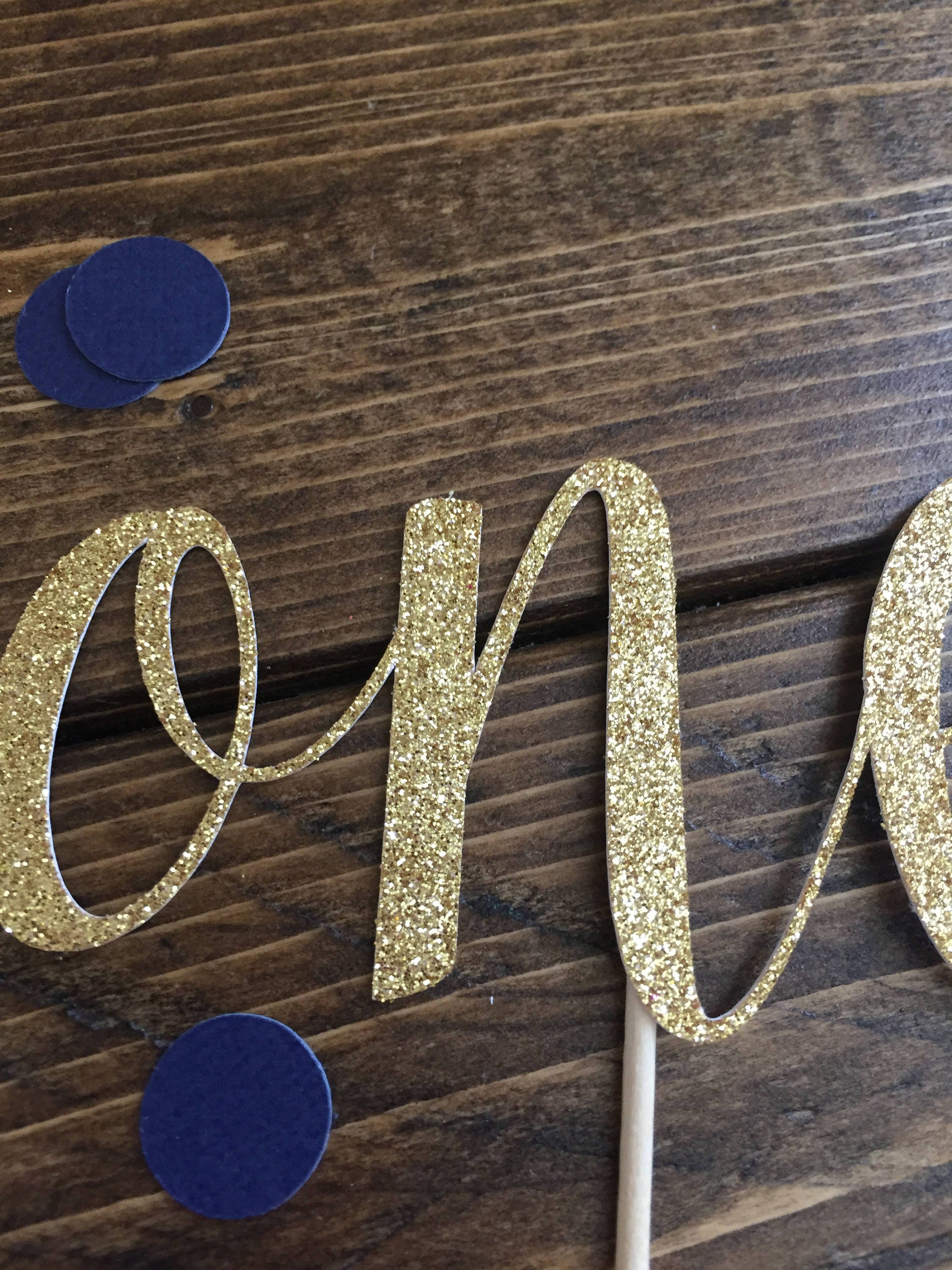 Baby Girl Cake Topper One Cake Topper First Birthday Cake - Etsy