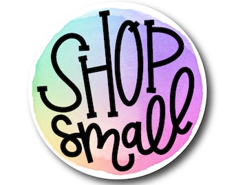 Make A Difference Shop Small Sticker Small Business Thank - Etsy