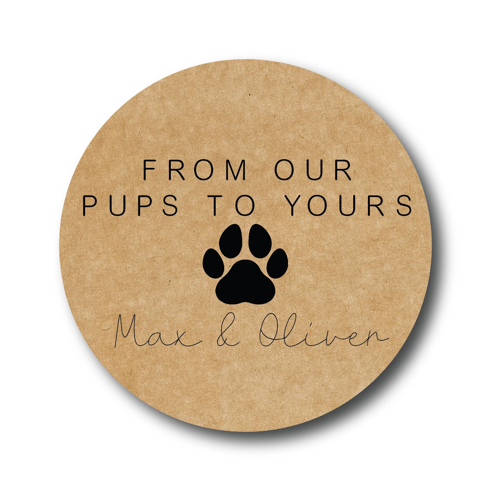 From Our Pups to Yours Stickers Dog Cat Puppy Treat Wedding - Etsy