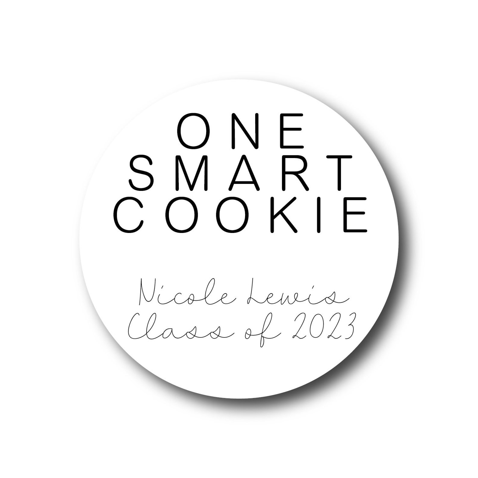 One Smart Cookie Graduation Stickers Grad Party Favor Tags - Etsy